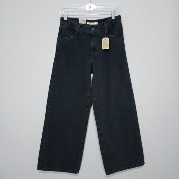 Levi's | Jeans | Levis 94 Baggy Wide Leg Jeans 26 Black Nwt Y2k Casual ...